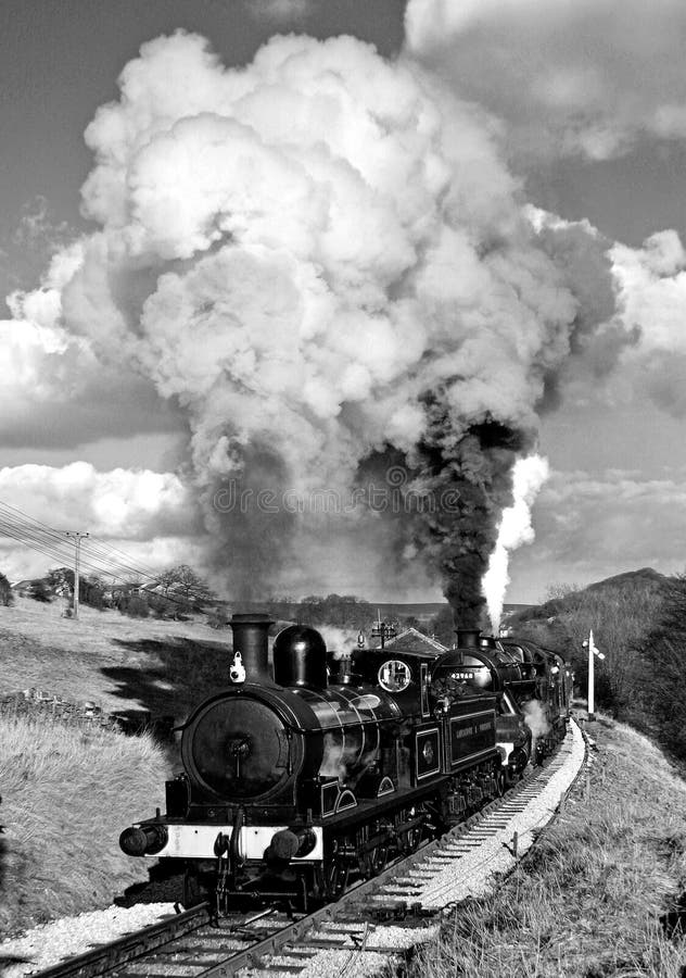 Steam Train in Bronte Country Stock Image - Image of engine, steamy: 599307