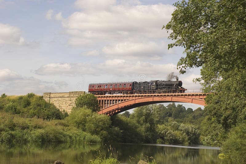 Steam Train and Carriage. stock image. Image of valley - 1636213