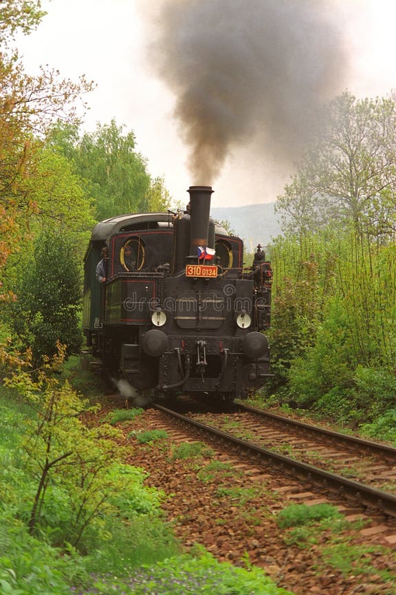 Steam train in countryside stock photo. Image of rural - 644742
