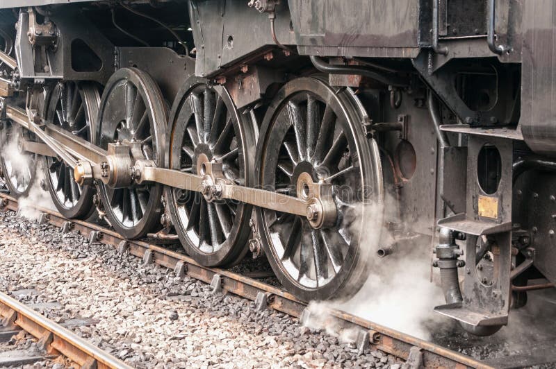 Steam Train Drive Wheels stock image. Image of machine - 45272909