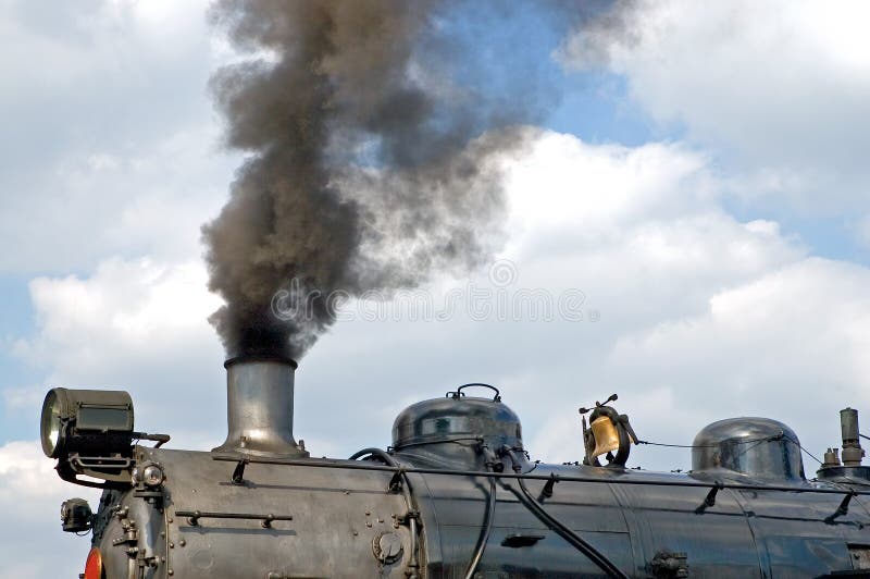 Steam train engine stock image. Image of pollution, engine - 3404483