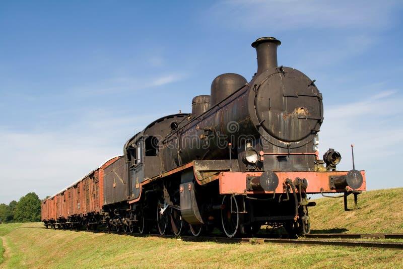 Steam train engine stock image. Image of transportation - 5127803