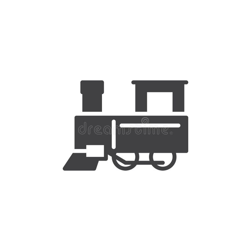 Steam Train Icon Vector Isolated on Grey Background Stock Vector ...