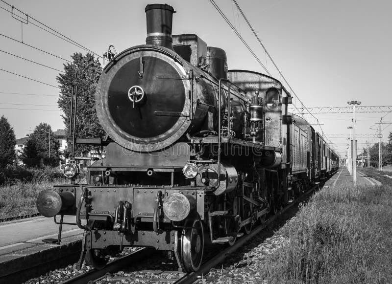 Steam train stock photo. Image of ancient, station, machine - 54453380