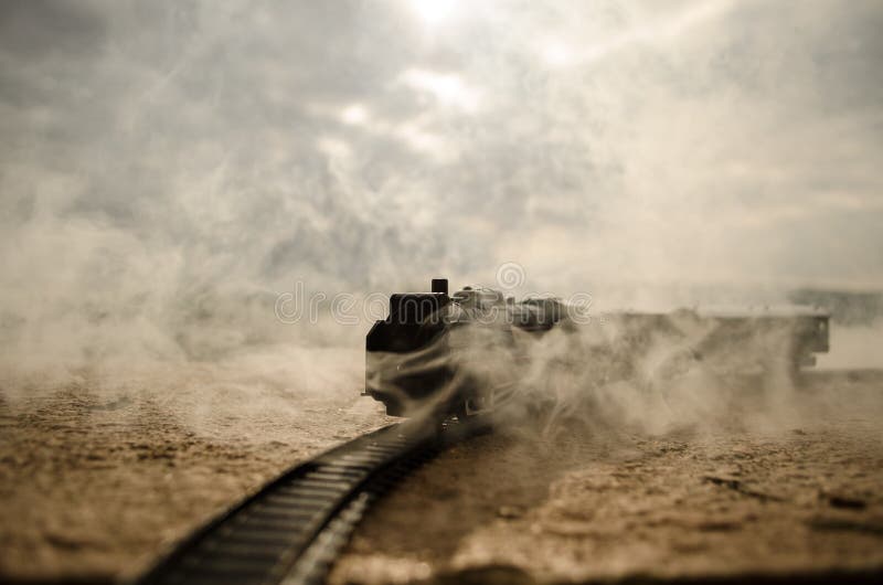 Steam Train in a Open Countryside Concept. Stock Photo - Image of ...