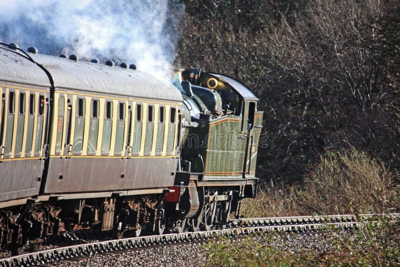 Steam Train stock photo. Image of signal, trains, sleepers - 64633390