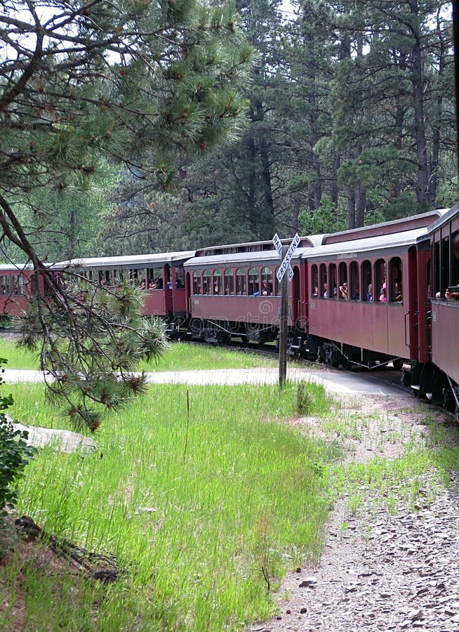 Red steam train stock photo. Image of ticket, preserved - 19375434