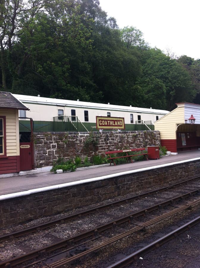 Goathland train station stock image. Image of footbridge - 196935465