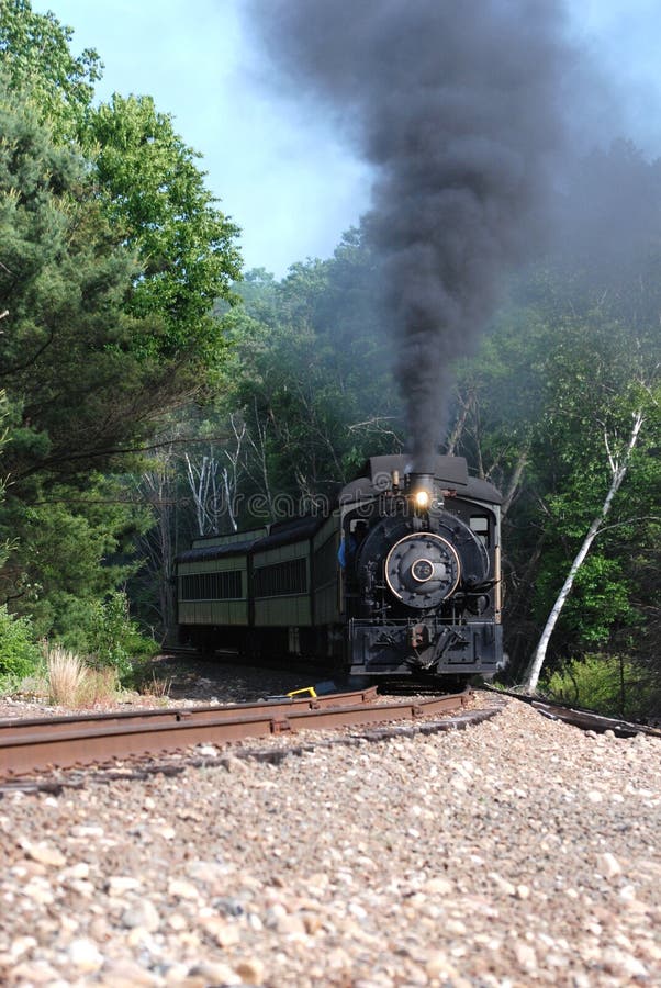 Steam Train Run-by stock photo. Image of rail, smoke - 15852434