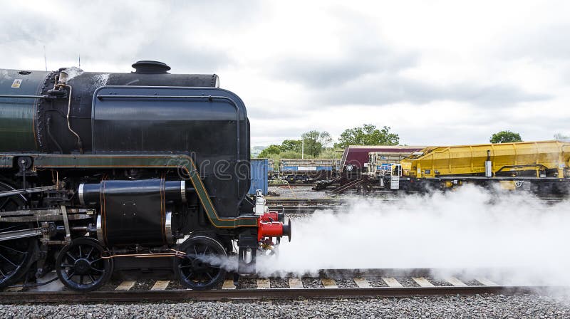 Steam Train Side Shot editorial image. Image of class - 54197415