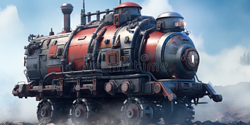Steam Train Simulator - Train Simulator, AI Stock Photo - Image of ...