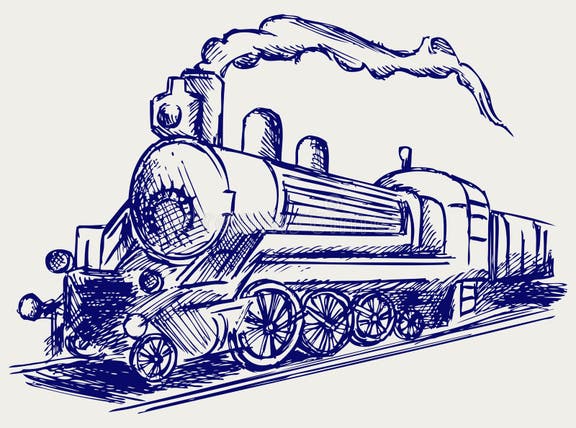 Steam Engine Outline Stock Illustrations – 2,132 Steam Engine Outline ...