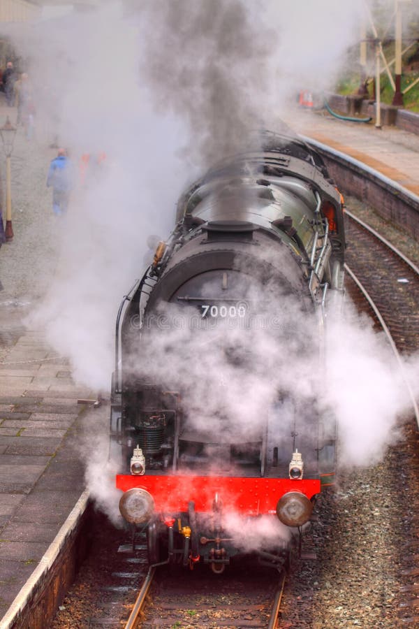 Steam train at station 2 stock photo. Image of trip, travel - 24535586