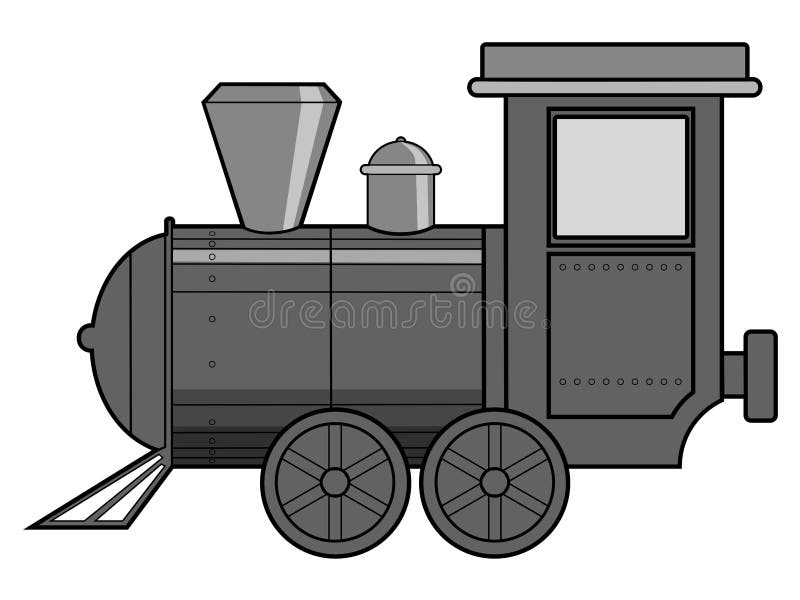 Toy steam engine train stock vector. Illustration of railway - 27714965