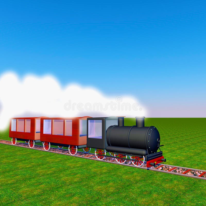 Steam train stock illustration. Illustration of antique - 53046516