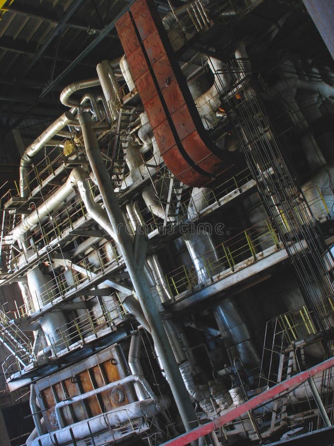 Steam Turbines, Machinery at Power Plant Stock Photo - Image of ...