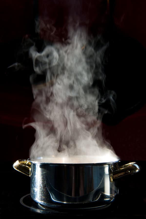 Kettle with boiling water stock photo. Image of household - 12857244