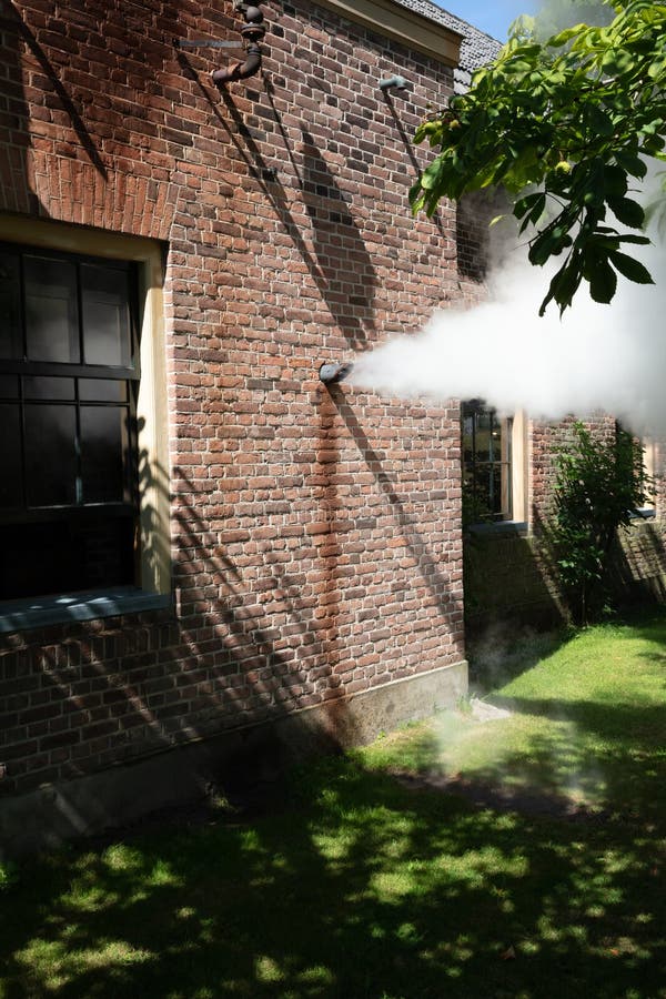 Steam Whistle in a Brick Wall Stock Image - Image of smoke, whistle ...