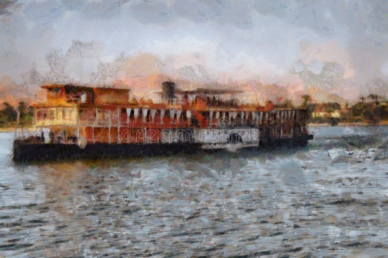 Steamboat Drawing Stock Illustrations – 662 Steamboat Drawing Stock ...