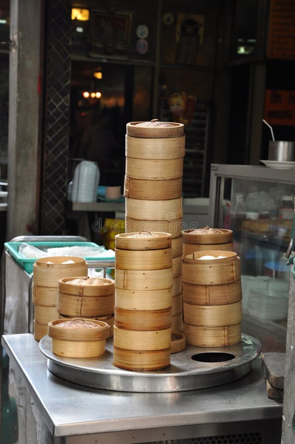 Steamed Bamboo Dim Sum Container Stock Image - Image of feast, dimsum ...