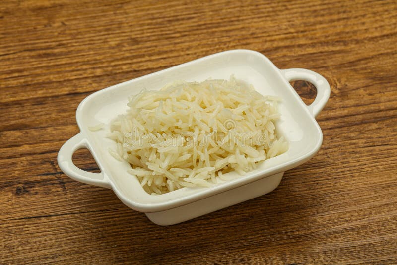 Steamed Basmati Rice in the Bowl Stock Photo - Image of meal, closeup ...