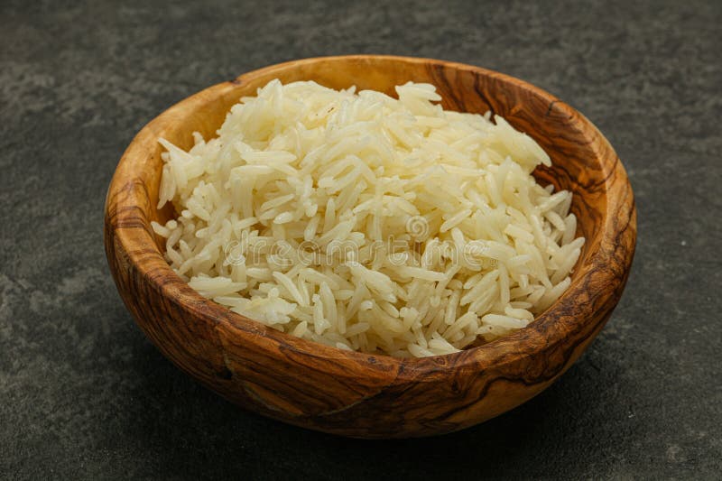 Steamed Basmati Rice in the Bowl Stock Image - Image of dinner, diet ...