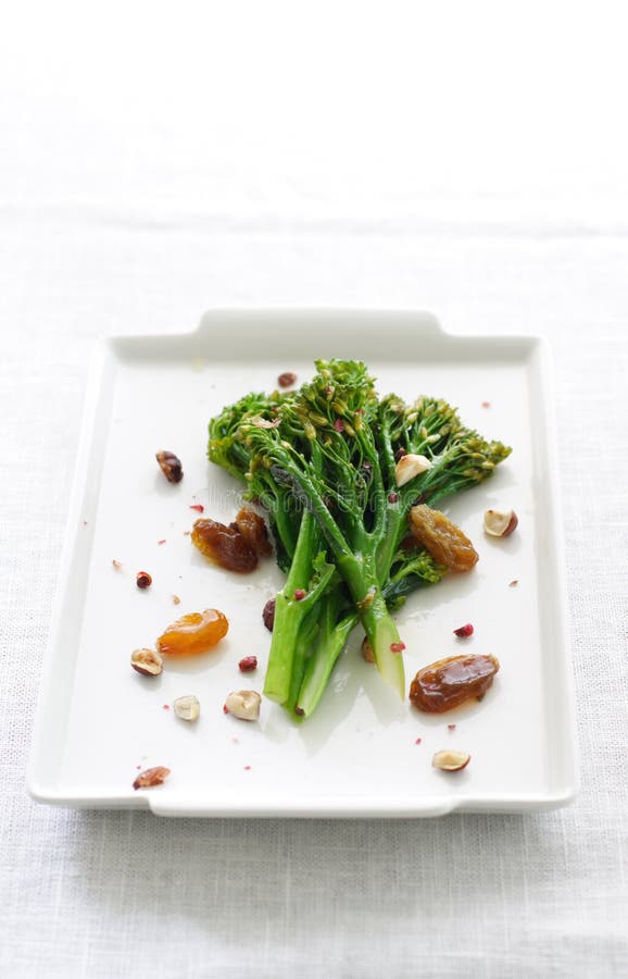 Steamed broccoli rabe stock image. Image of gourmet, green - 9947441