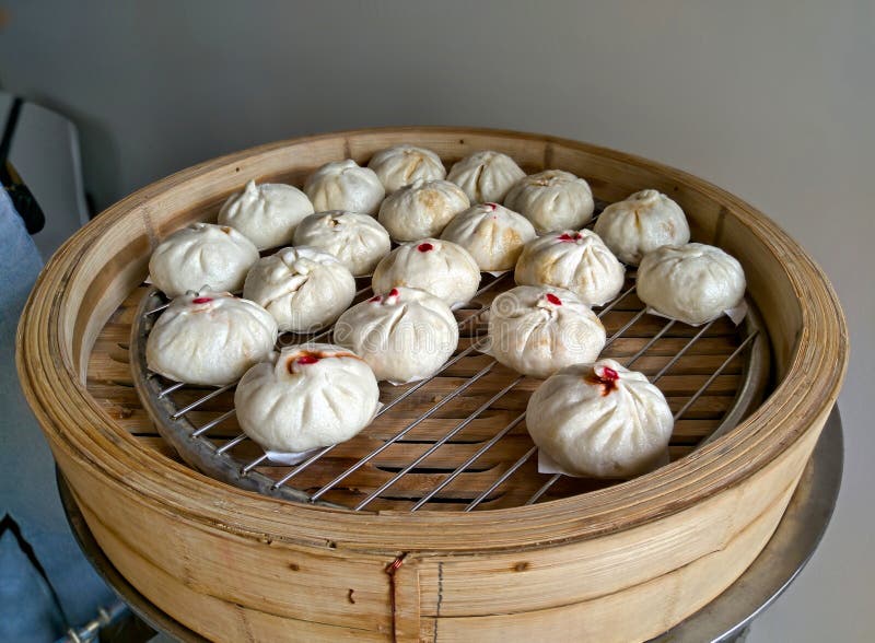 A Steamed Bun Shop on the Side of the Road Stock Photo - Image of ...