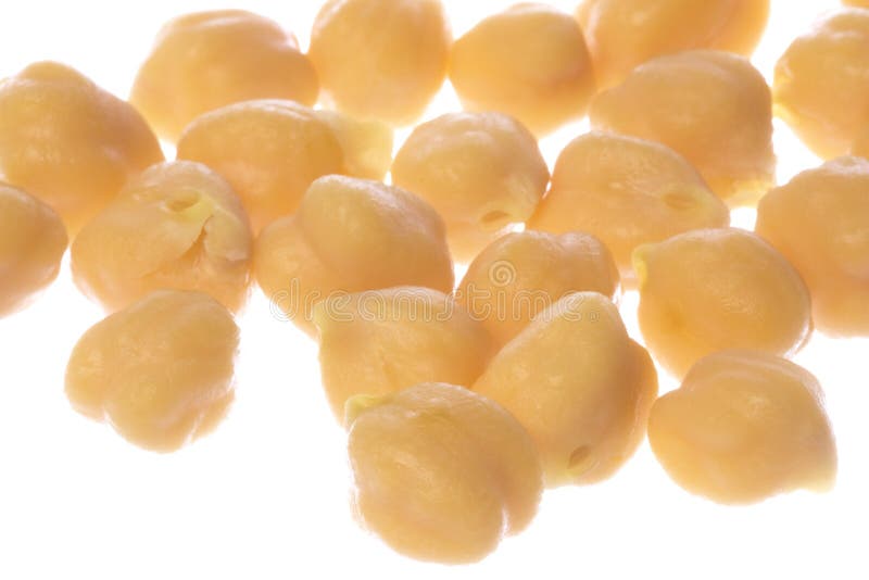 Steamed Chick Peas Isolated Stock Photo - Image of vegetable, meal: 9032022