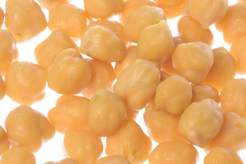 Steamed Chick Peas Isolated Stock Photo - Image of delicious, steam ...