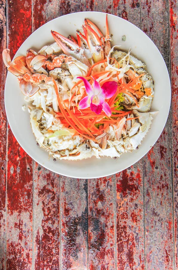 Steamed crabs stock image. Image of fishing, jumbo, boiled - 58002403