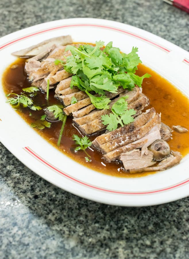 Steamed Duck Thai Cuisine, Focus Selective Stock Image - Image of ...