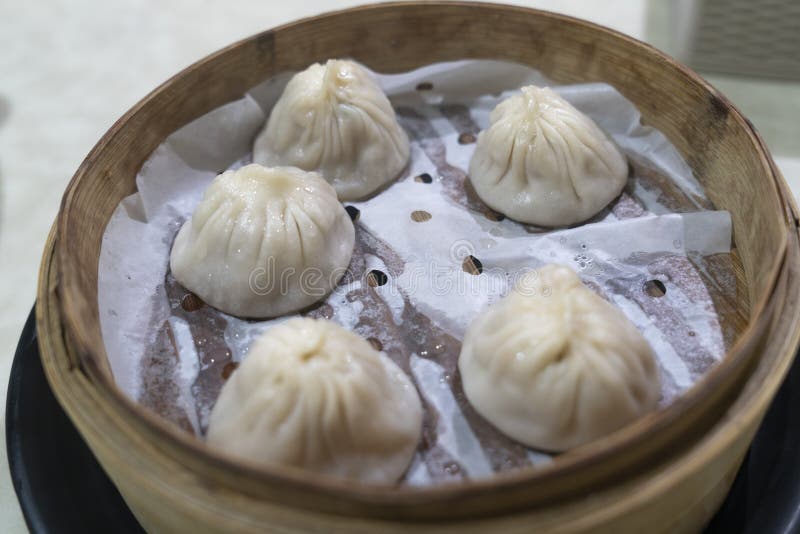 Steamed Dumpling Dim Sum, a Popular Chinese Dish Stock Photo - Image of ...