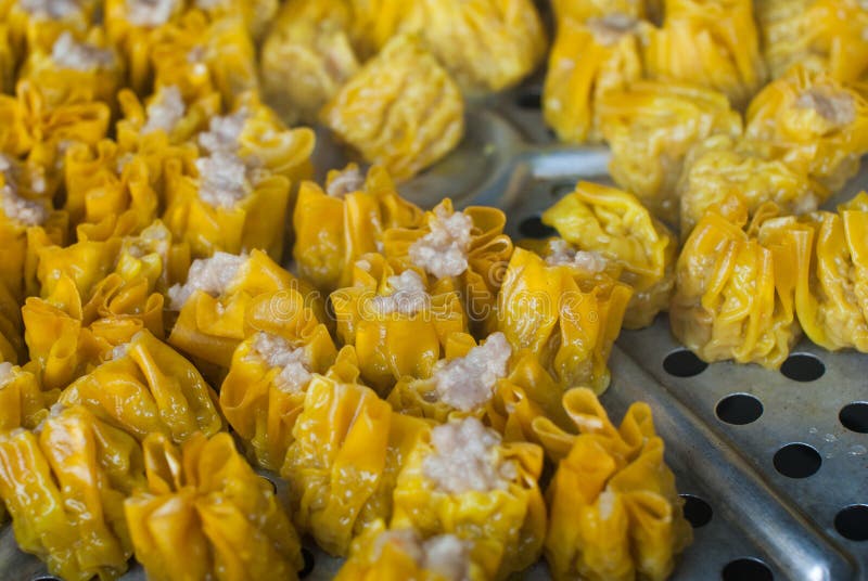 Steamed Dumpling in a Steamed Oven Stock Photo - Image of white, travel ...
