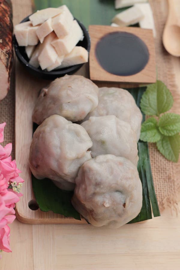 Steamed Dumpling Stuffed with Taro is Delicious. Stock Photo - Image of ...