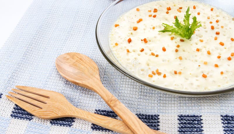 Steamed Eggs , Easy Soft Food Made from Eggs for Kids or Old Man Stock ...