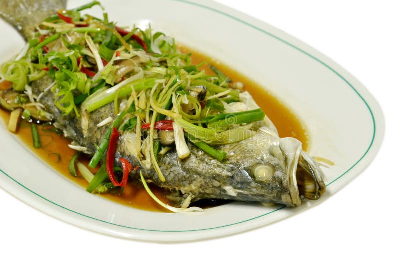 Steamed Fish Roll stock photo. Image of diet, lunch, tasty - 14445480