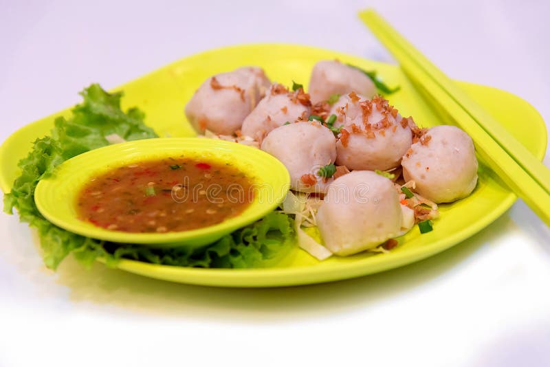 Steamed fish balls stock photo. Image of seafood, market - 79627564