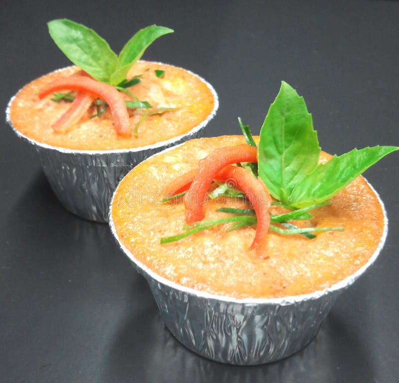 Steamed Fish with Curry Paste Stock Image - Image of culture, thai ...