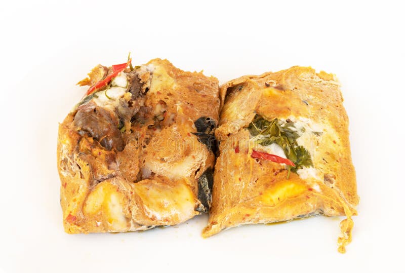 Steamed Fish with Curry Paste : Thai Recipe Stock Photo - Image of leaf ...