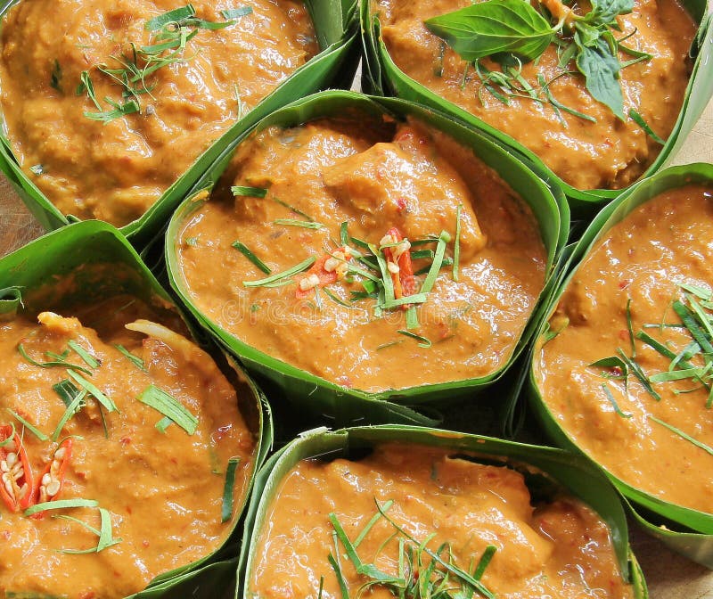 Steamed Fish with Curry Paste. Stock Photo - Image of lunch, dish: 61379542