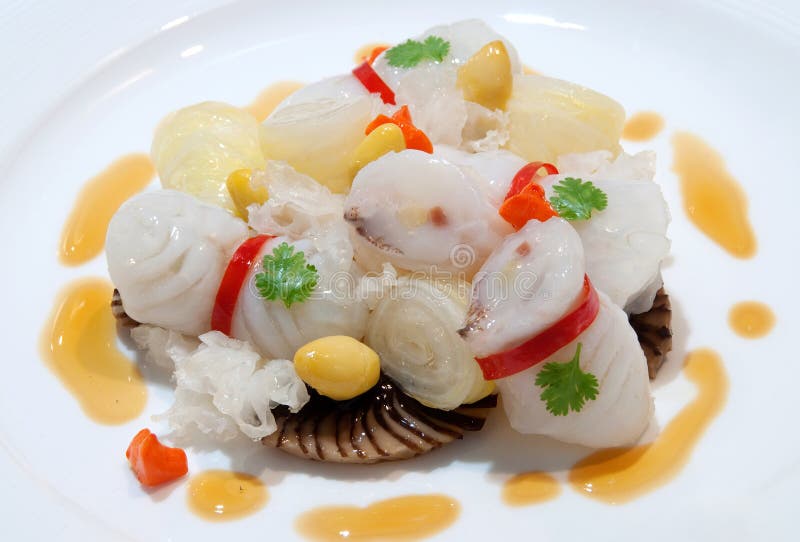 Steamed Fish with Mushrooms Stock Photo - Image of chilli, delicious ...