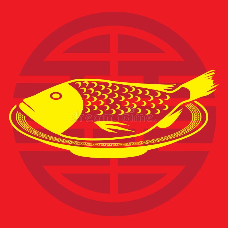Steamed Fish. Vector Illustration Decorative Design Stock Vector ...