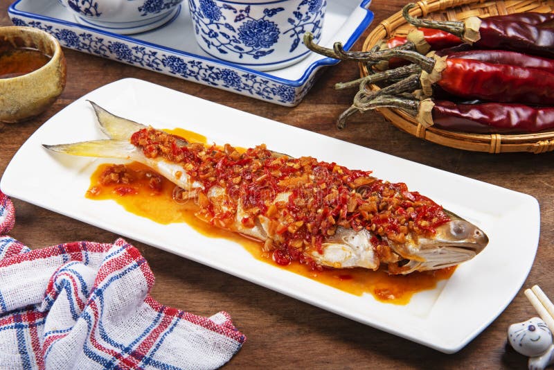 Chop bell pepper fish stock photo. Image of meal, cuisine - 317976370