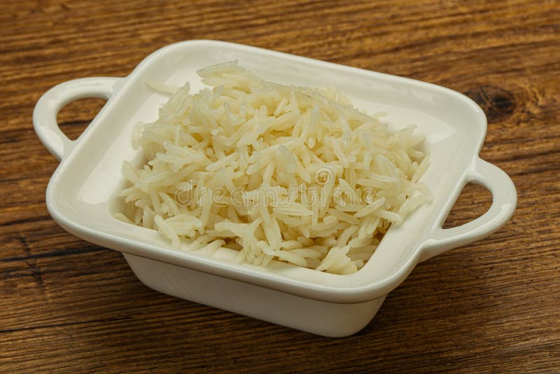 Steamed Basmati Rice in the Bowl Stock Image - Image of staple, cooked ...