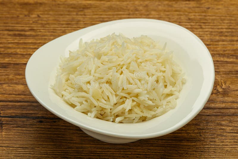 Steamed Basmati Rice in the Bowl Stock Photo - Image of traditional ...