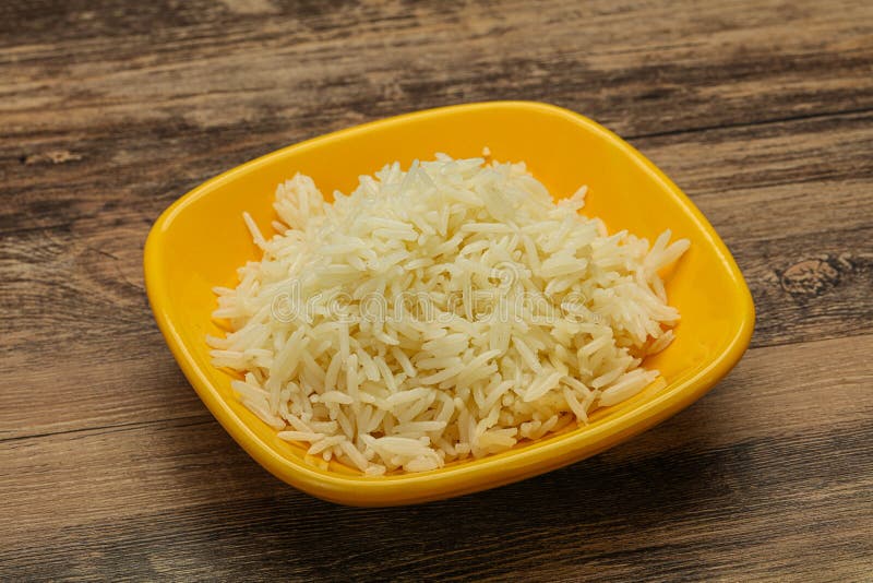 Steamed Basmati Rice in the Bowl Stock Image - Image of basmati, diet ...