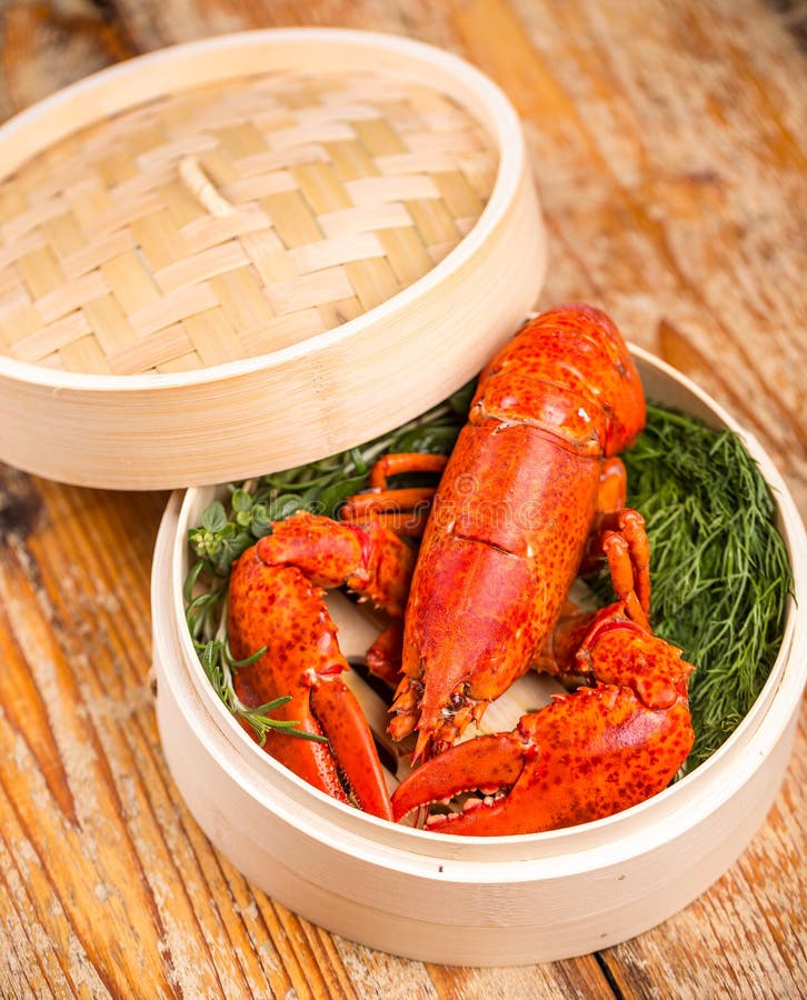 Steamed lobster stock image. Image of steamed, lunch - 59810513
