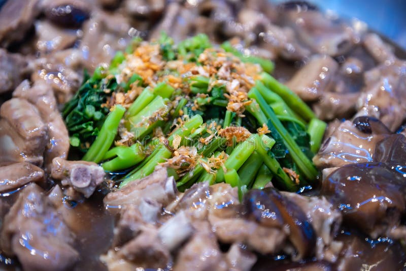 Steamed Pork Bone with Shiitake Mushrooms Stock Photo - Image of pork ...