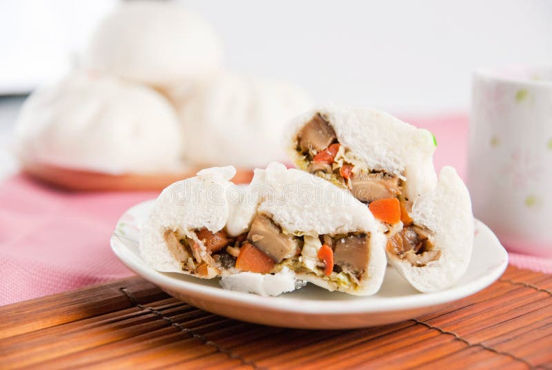 Steamed Pork Buns, Chinese Dim Sum Stock Image - Image of snack, dining ...